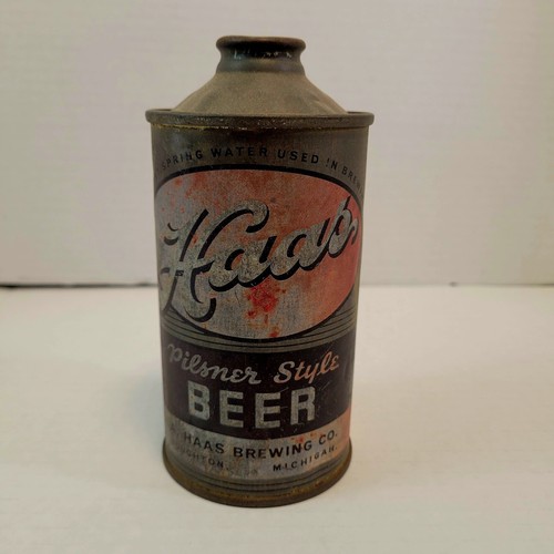 Vintage A. Haas Pilsner Style Beer Cone Top Can Houghton, Michigan | eBay