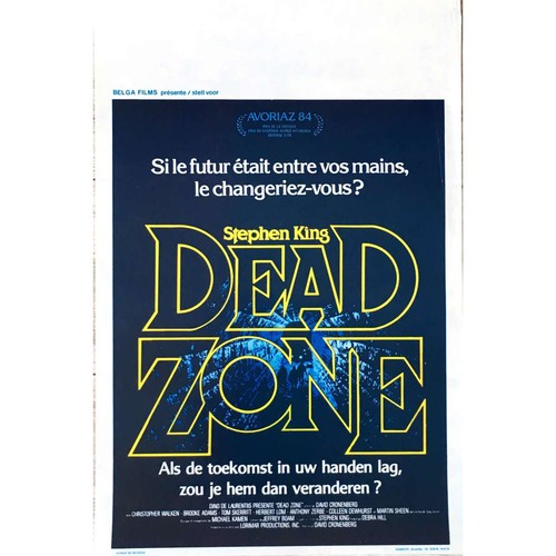 DEAD ZONE Movie Poster 14x21 in. - 1984 - David Cronenberg, Christopher ...