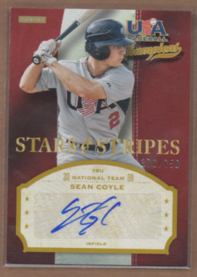 2013 USA Baseball Champions Stars and Stripes Signatures Sean Coyle ...