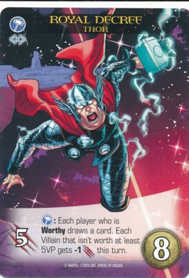 THOR Upper Deck Marvel Legendary ASGARD SP ROYAL DECREE | eBay