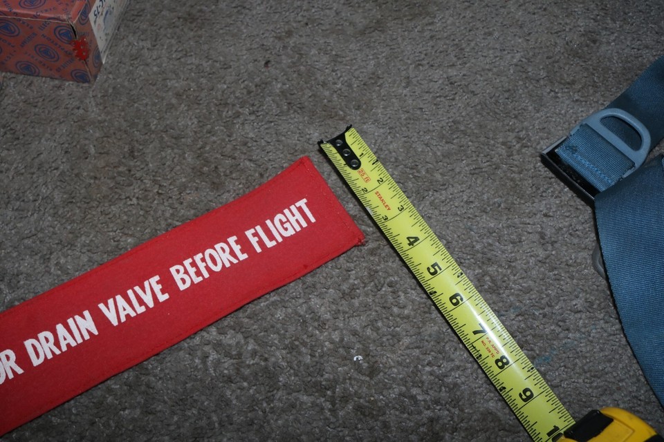 NOS USAF 1950s 60s remove before flight flag cockpit drain 450491 23 ...