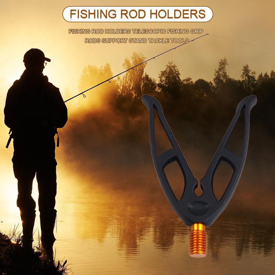 V-Head Carp Fishing Rod Rest Stainless Steel Fishing Rod Holder Rod ...