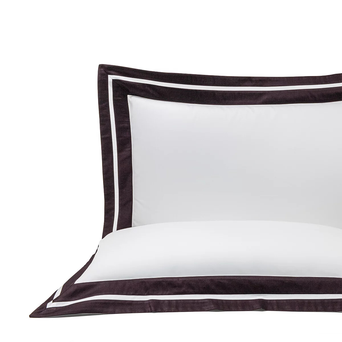 Frette Shades Standard Pillow Shams Set of 2 Shams Milk Plum NEW ...