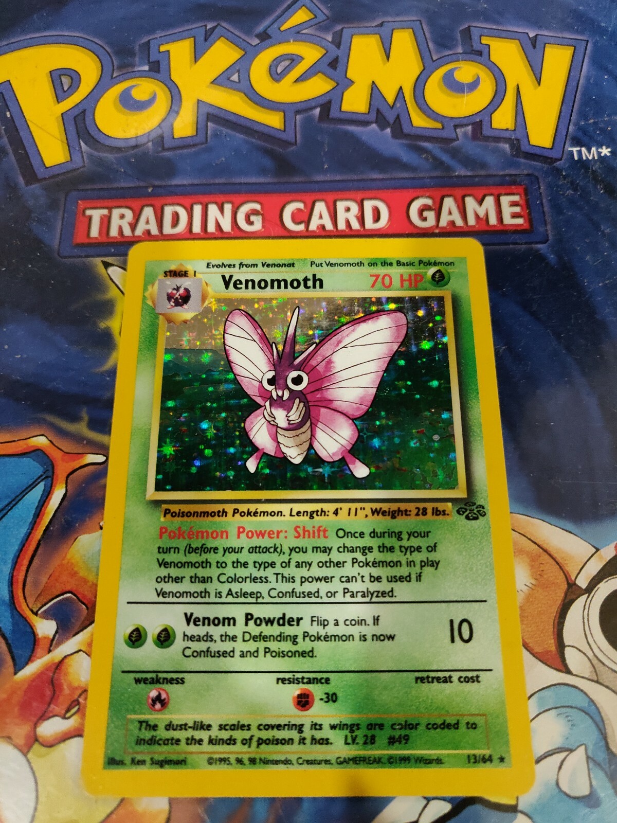 Pokemon Card Venomoth 13/64 Rare Holo 70HP | eBay