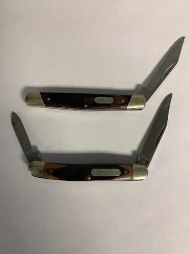 Vintage Pair of Pocket Knives Schrade Old Timer 1040T Buck 379 | eBay