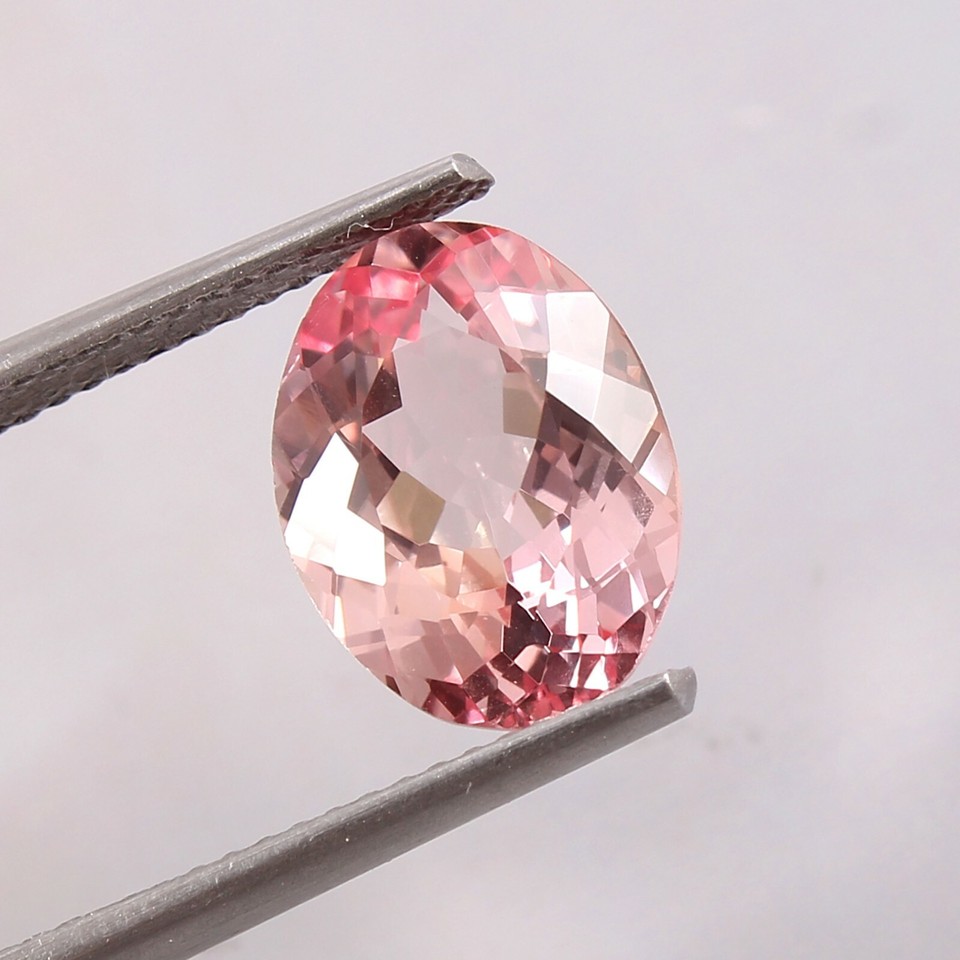 AAA Grade Natural Ceylon Padparadscha Sapphire 4.10 Ct Loose Oval Cut ...