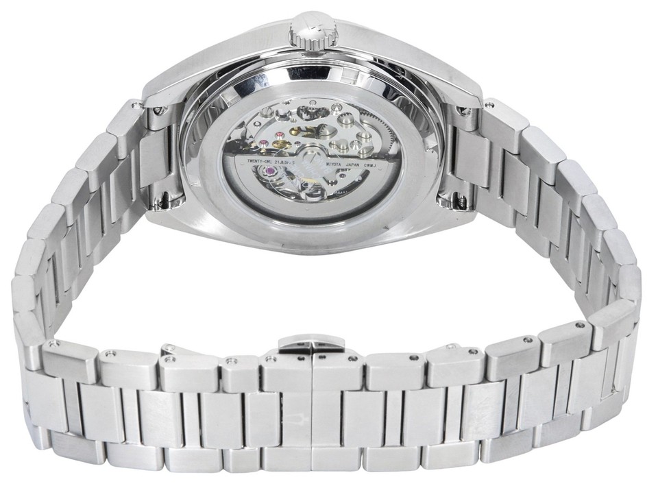 Bulova Classic Surveyor Stainless Steel Skeleton Dial 96A292 100M Mens ...