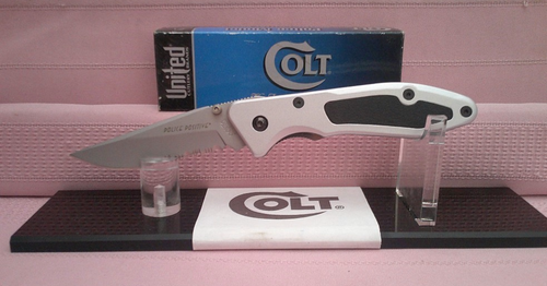 NIB RARE COLT Kit Rae Design Police Positive Black Serrated Pocket ...