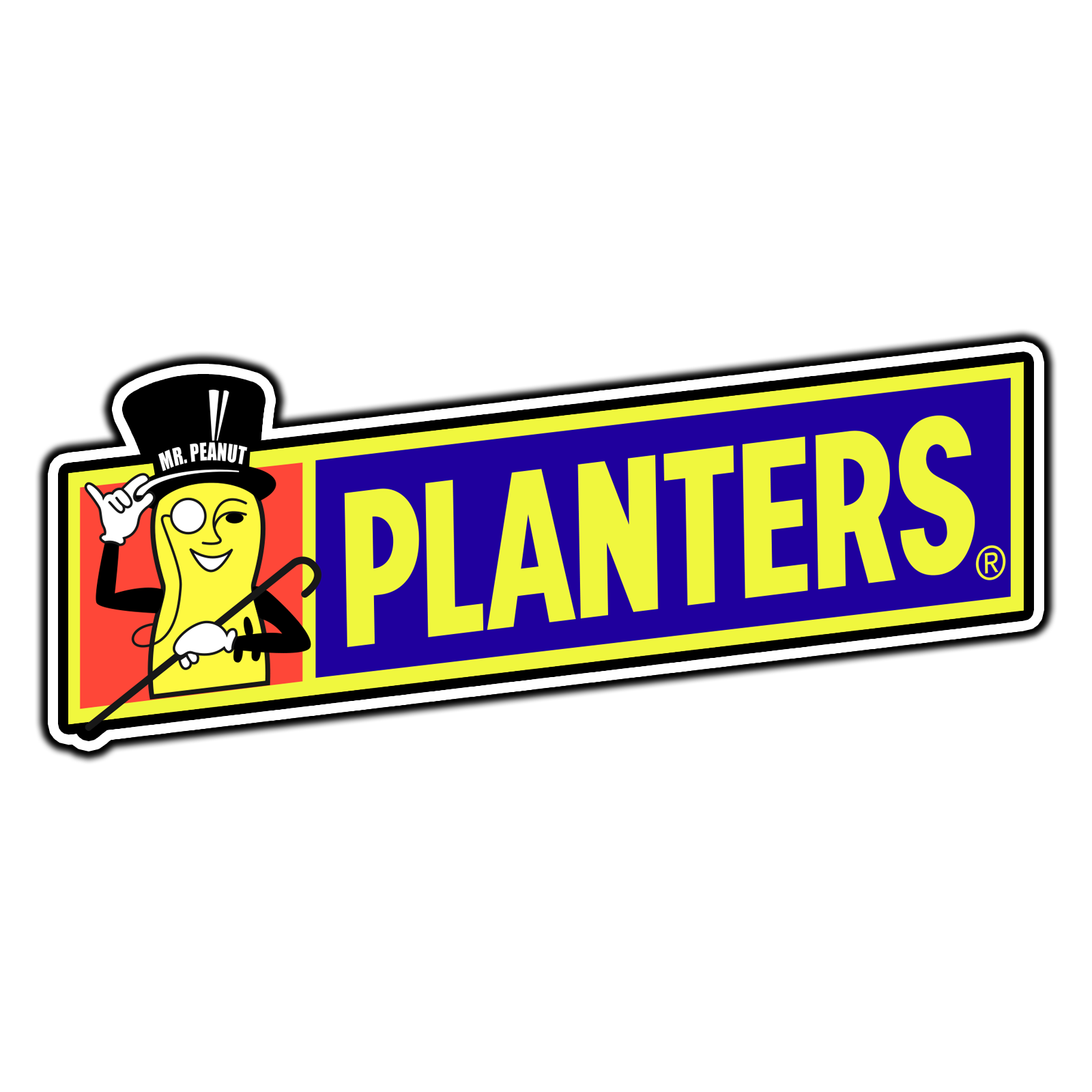 Mr. Peanut Planters Logo #3 Sticker Waterproof Vinyl Decal Die-Cut ...