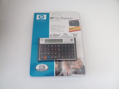 HP 12C Platinum Financial Calculator - Black 25th Anniversary Edition ...