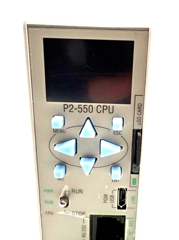 Automation Direct P2-550 CPU Module, OLED Display, MicroSD, (2) Ether ...