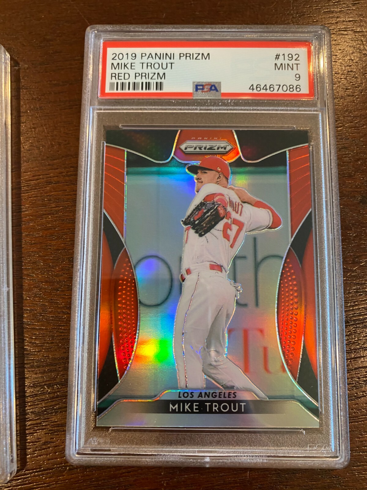 2019 Panini Prizm 192 Mike Trout Red Prizm [PSA 9] | eBay