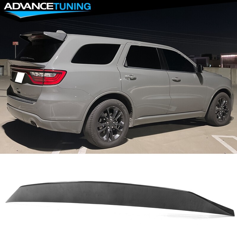 For 14-24 Dodge Durango Carbon Fiber Print Duckbill Rear Trunk Spoiler ...