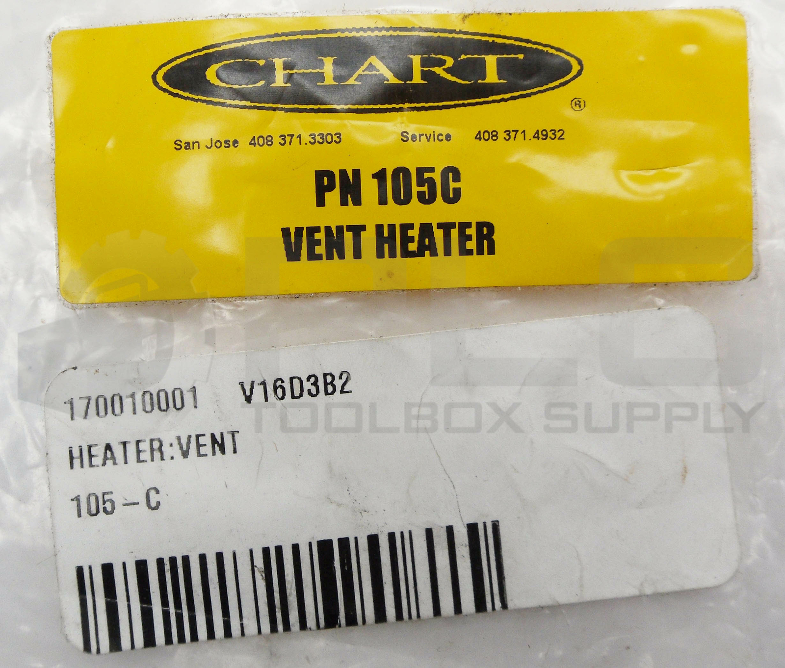 NEW CHART 105-C VENT HEATER PN 105C | eBay