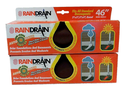 DYNASEA System RAINDRAIN Rain Drain 46" Brown Fits All Standard Downspouts Lot 2 | eBay