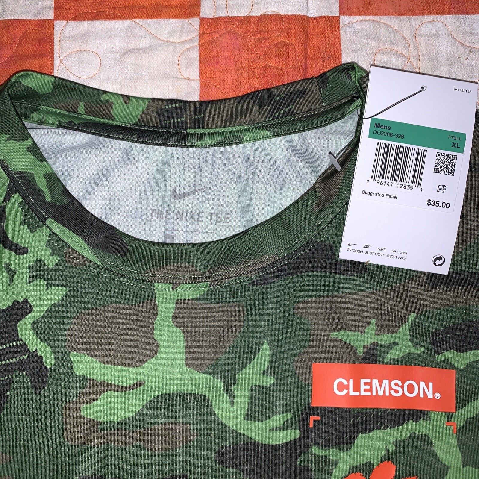 Men's Clemson Tigers Nike Military Appreciation Camo Shirt Salute ...
