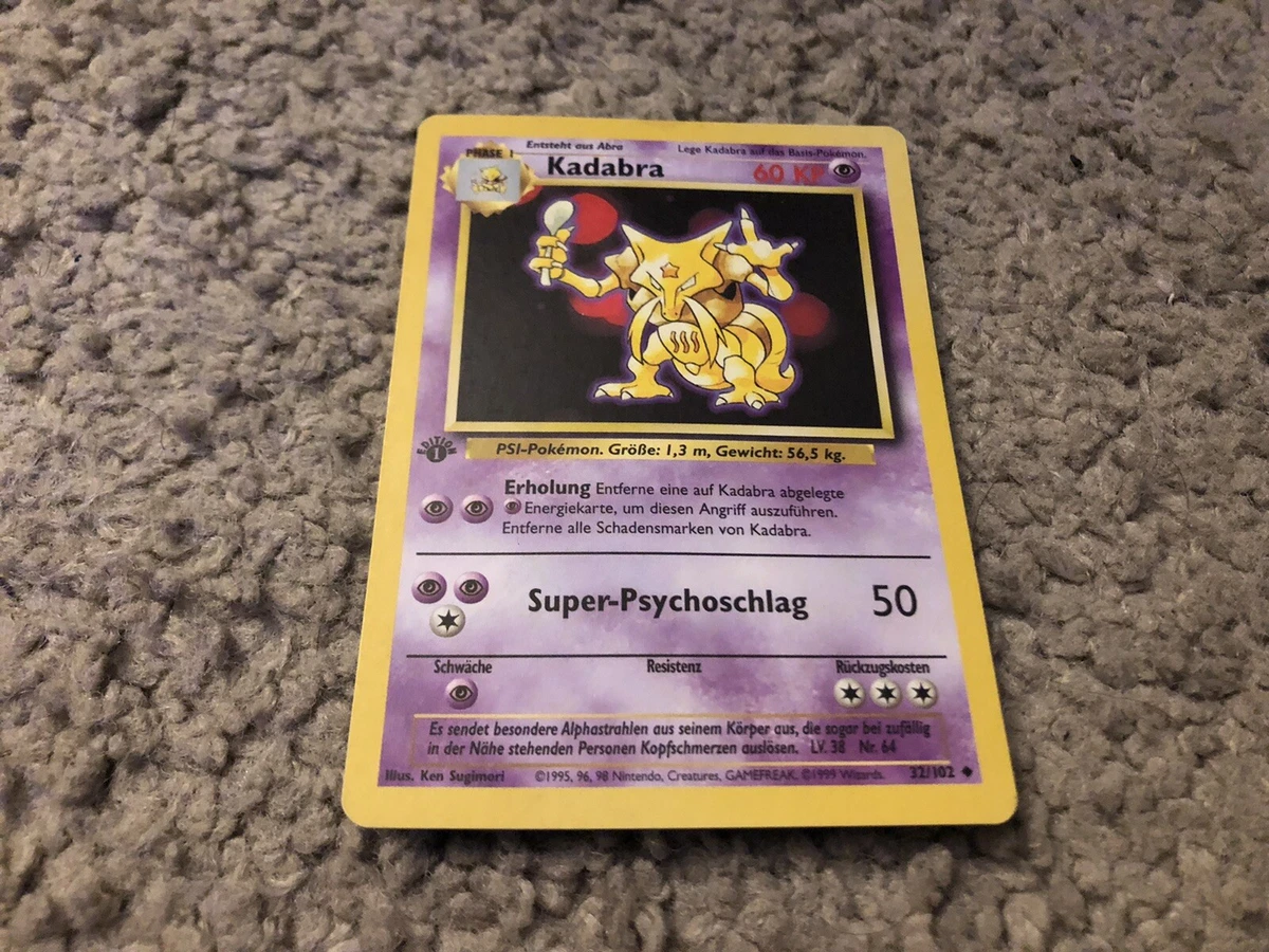 Kadabra Pokemon Card