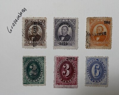 Mexico Stamps Collection Districts Cancels 1856 - 1886 Mint Used 1 Peso ...