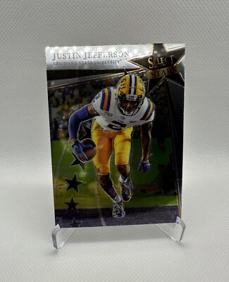 Justin Jefferson 2022 Panini Select Stars Draft Pick #SS-JJ Vikings LSU ...