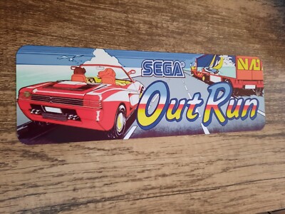 Outrun Classic Arcade Marquee Banner 4x12 Metal Wall Sign Sega | eBay