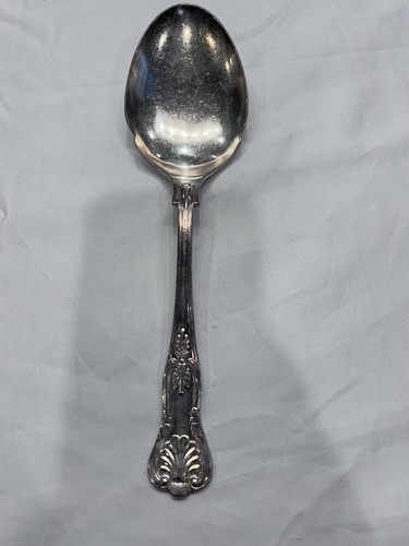 Vintage Silver Plate Kings Pattern Serving Spoon Large | eBay