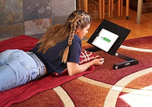 Adjustable Laptop Table Stand Riser with Mouse Pad Portable Lap Desk | eBay