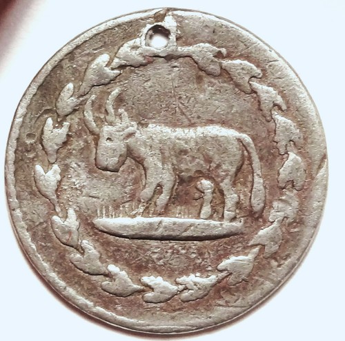 Unique? (1880's) W. H. Baumgardner One Pint Milk Trade Token Longhorn ...