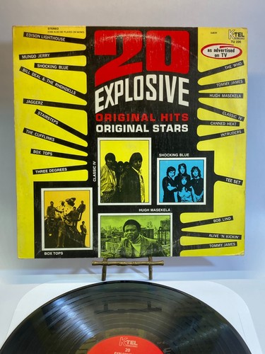 20 Explosive Hits Vintage Vinyl Compilation LP 1971 K-Tel Record TU-220 ...