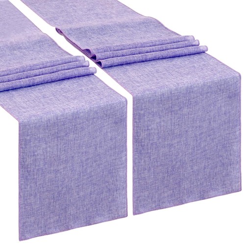 Burlap Table Runners Lavender Table Runner 2 Pack 13x84 inch Light ...