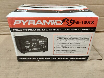 NEW PYRAMID PS-15KX FULLY REGULATED, LOW RIPPLE 12 AMP POWER SUPPLY | eBay