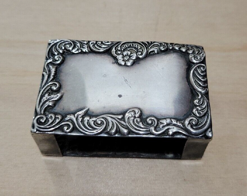 Vintage Sterling Silver Match Box Holder, See Hallmark | eBay UK