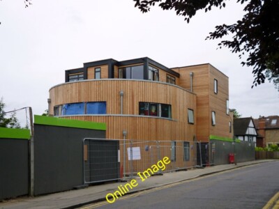 Photo 6x4 New boarded building Guildford This seems to have replaced a ...