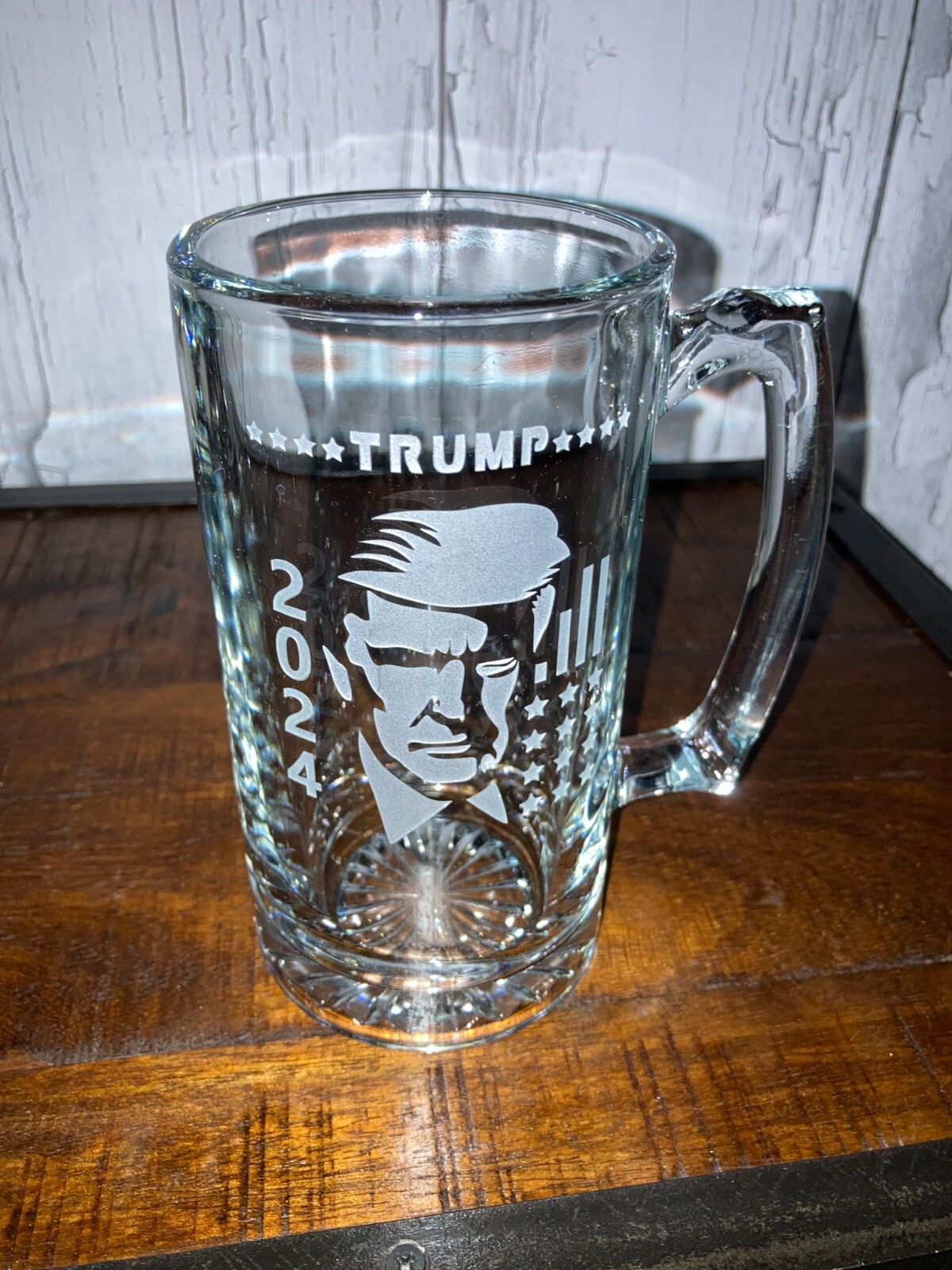 New Donald Trump 2024 MAGA Engraved Republican Beer Mug / Whiskey Glass ...