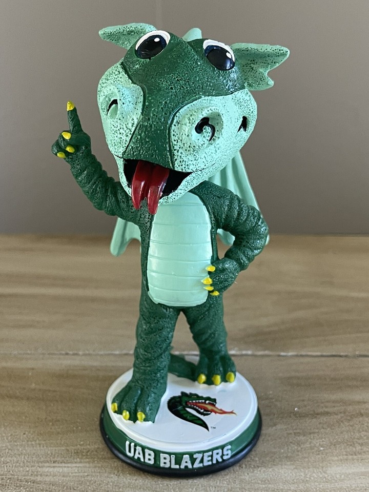 BLAZE the DRAGON Alabama Birmingham UAB BLAZERS Mascot SGA Bobblehead ...