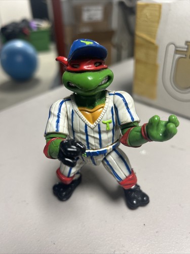 Vtg 1991 Teenage Mutant Ninja Turtles GRAND SLAMMIN RAPHAEL Baseball ...
