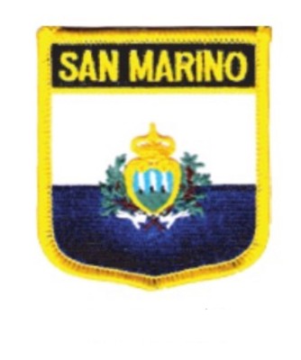 SAN MARINO SHIELD FLAG EMBROIDERED PATCH - IRON-ON - NEW APPROX 2.5 x 2.75" | eBay