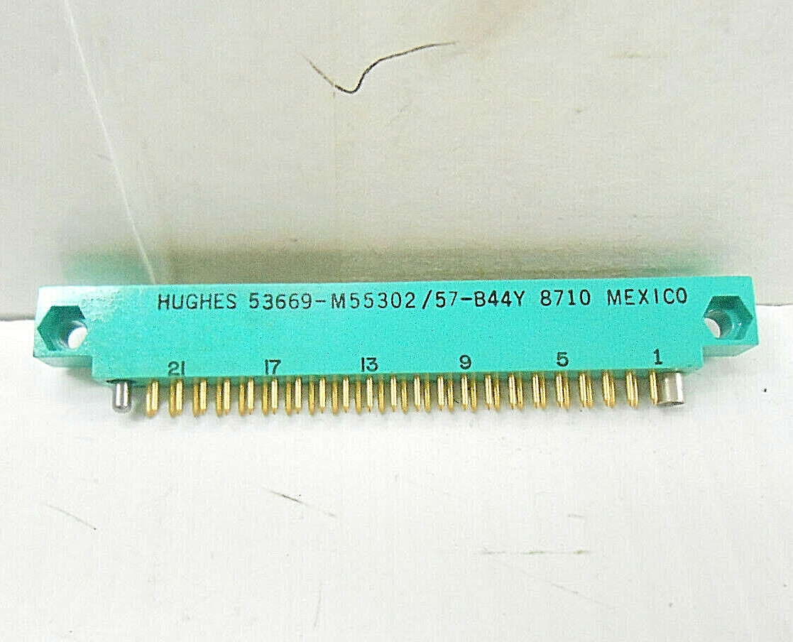 M55302/57-B44Y HUGHES RECEPTACLE CONNECTOR, NEW OLD STOCK MADE IN 1987 ...