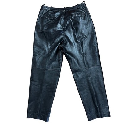 Vintage HIND Leather Pants Size 40 Black | eBay