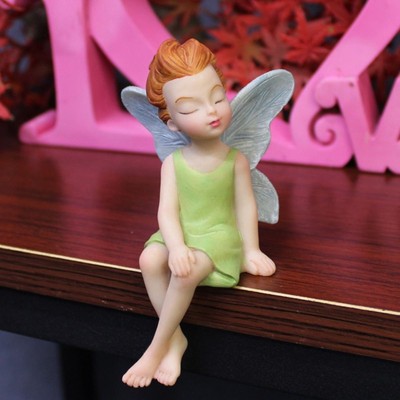 Handmade Mini Fairy Wings Sculpture Girly Heart Resin Fairy Crafts Home ...