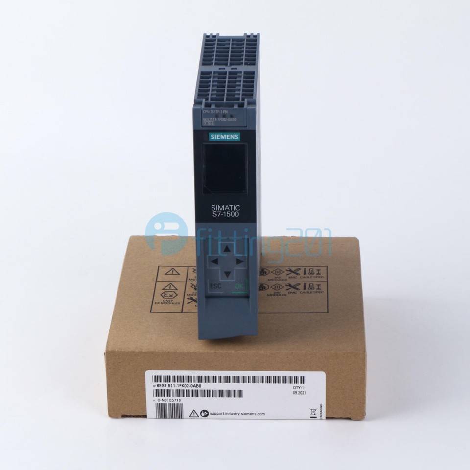 New Siemens 6ES7511-1FK02-0AB0 S7-1500F, CPU 1511F-1 PN 6ES7 511-1FK02 ...