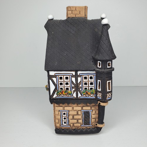 Vintage German HANDARBEIT POTTERY Cottage House Votive Candle Holder | eBay