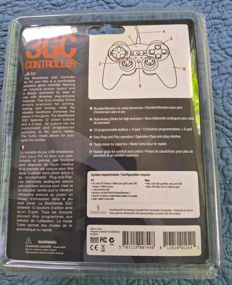 Steelseries 3GC Controller for PC and Mac - NEW, Never Opened | eBay