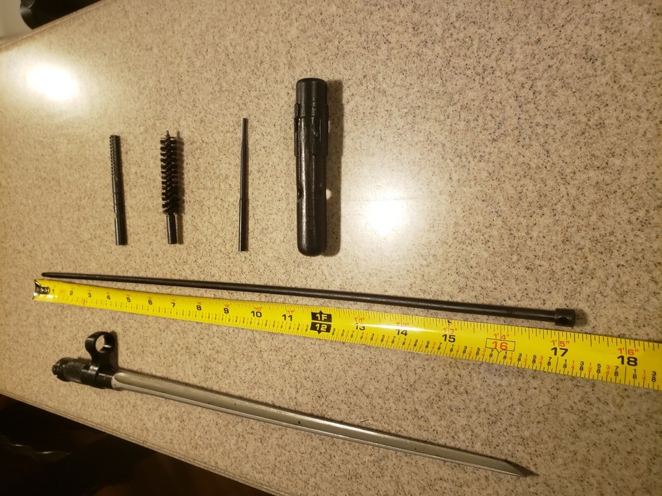 SKS Rifle Spike Bayonet, Cleaning Rod & Cleaning Kit | eBay