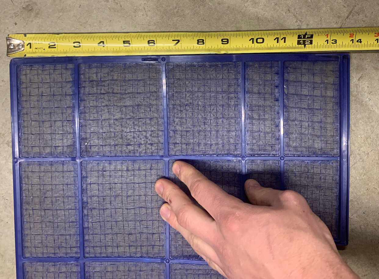 Mitsubishi Mini Split Filter 17” X 13” 3/4 Used | eBay