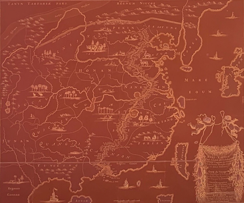 LATIN, MAP OF EAST ASIA, CHINA, JAPAN, COREA COLOR NEGATIVE ...