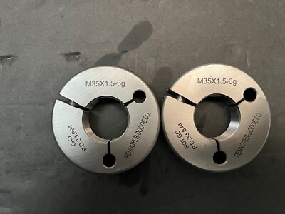 M35x1.5 6g thread ring gauge GO 33.994 NO GO 33.844 Pennoyer-Dodge Co ...