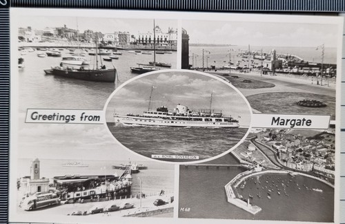 POSTCARD MARGATE PIER HARBOUR PROMENADE M.V ROYAL SOVEREIGN | eBay