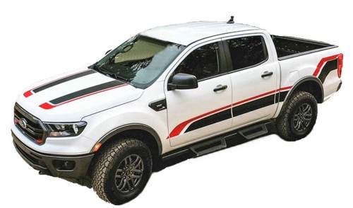 Racing Stripe Car Stickers For All Models Pickup Truck Bonnet Side Door ...