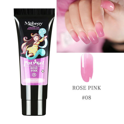 Poly UV Gel Nail Builder Extension Kit, Polygel Tube Nail Art File ...