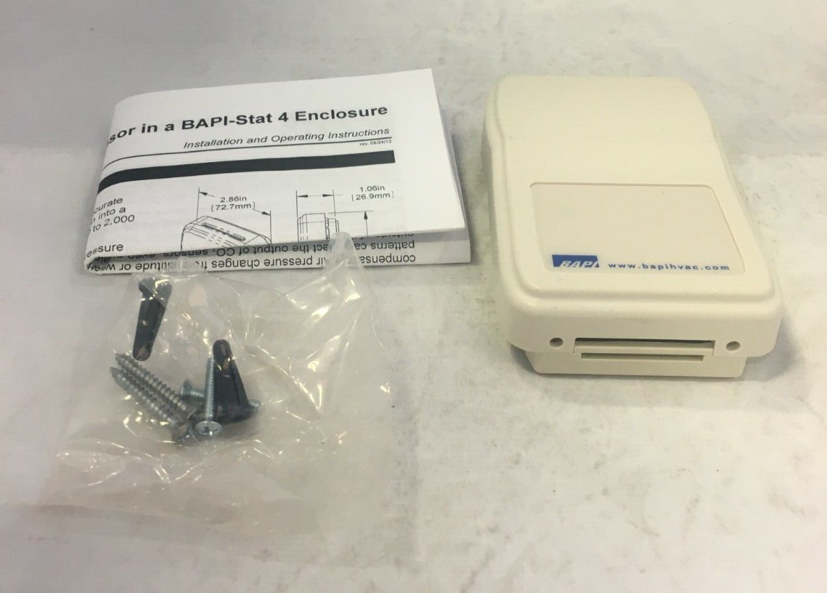 BA/BS4-ACD05-BNK | CO2 Room Sensor in a BAPI-Stat 4 Enclosure (New) | eBay